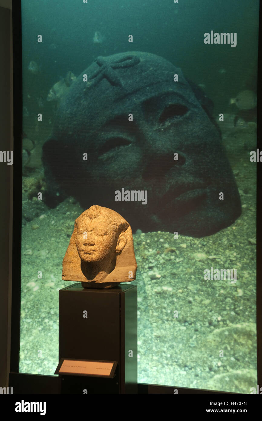 Egypt, Alexandria, national museum, underwater archeology Stock Photo ...