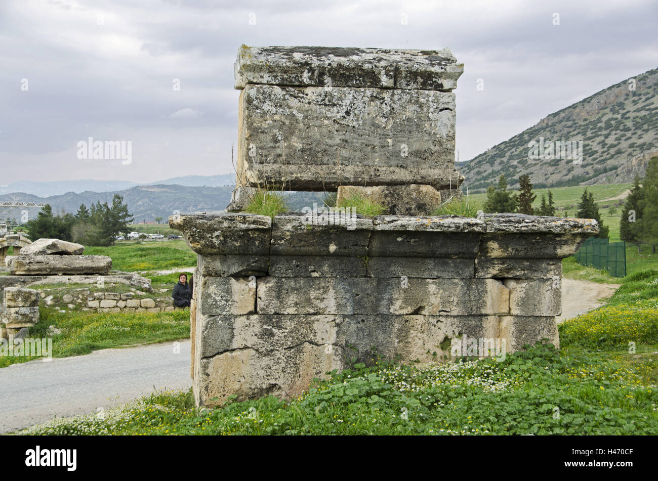 Turkey, Westanatolien, province Denizli, Pamukkale, Hierapolis ...