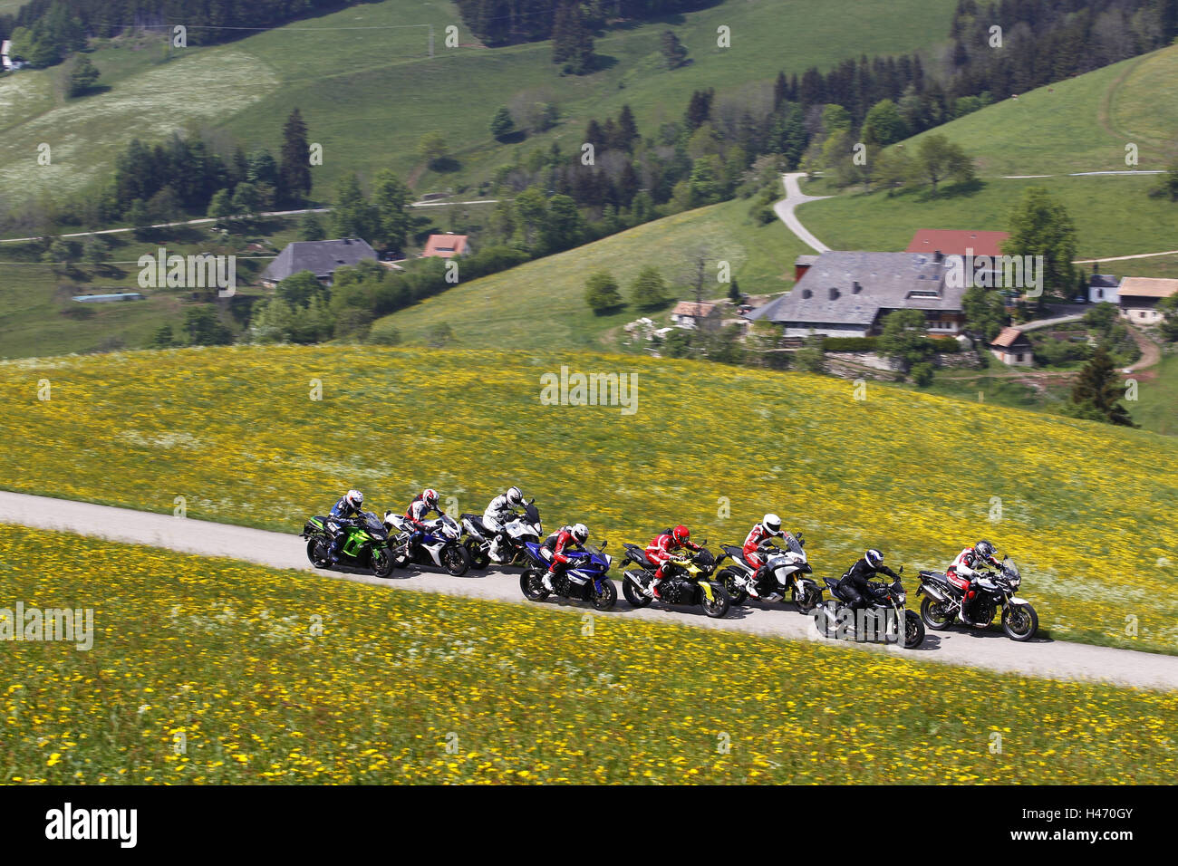 Motorcycle rural area hi-res stock photography and images - Alamy