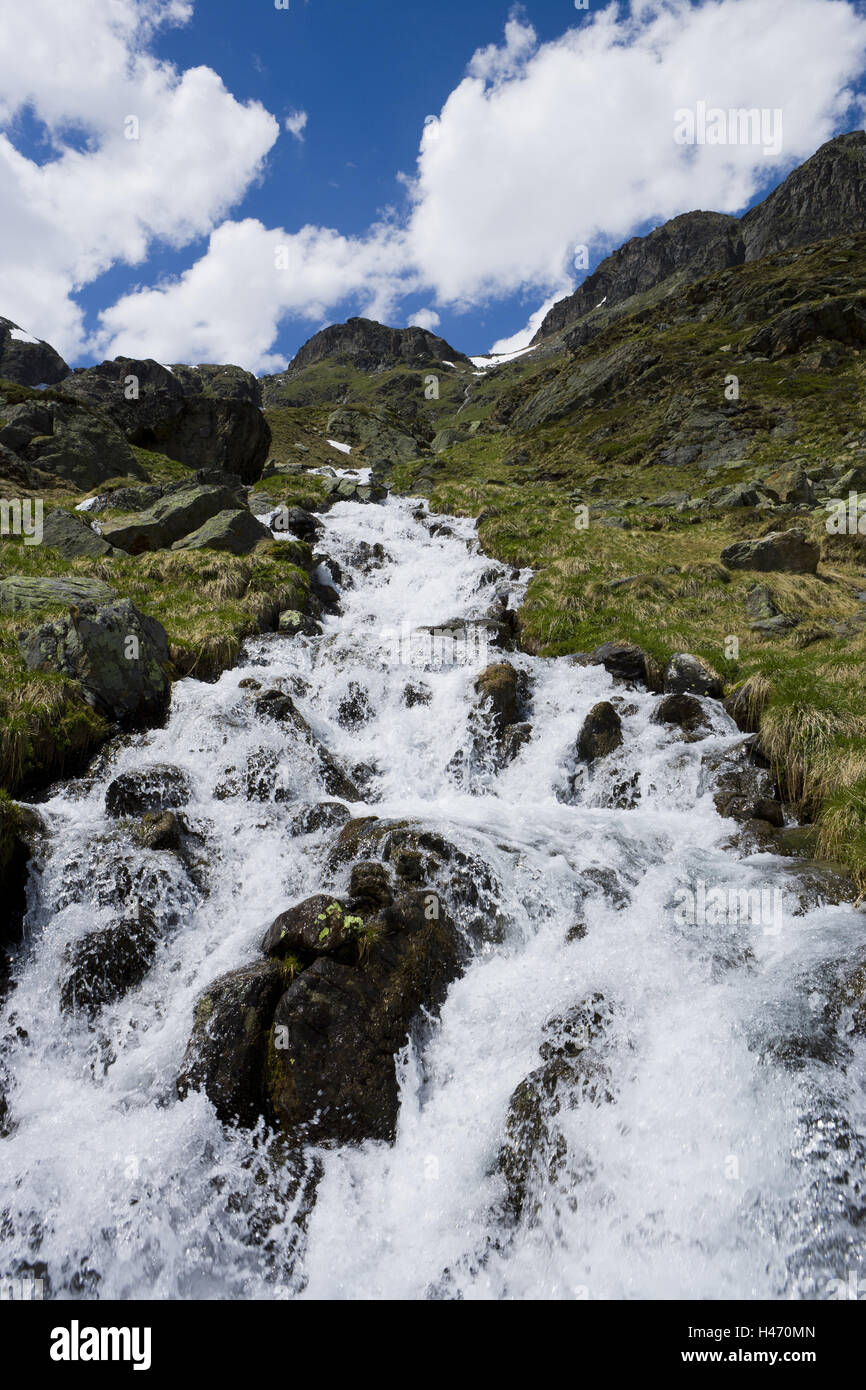 Mountain brook, Pitztal, Tyrol, Imst, Austria Stock Photo - Alamy