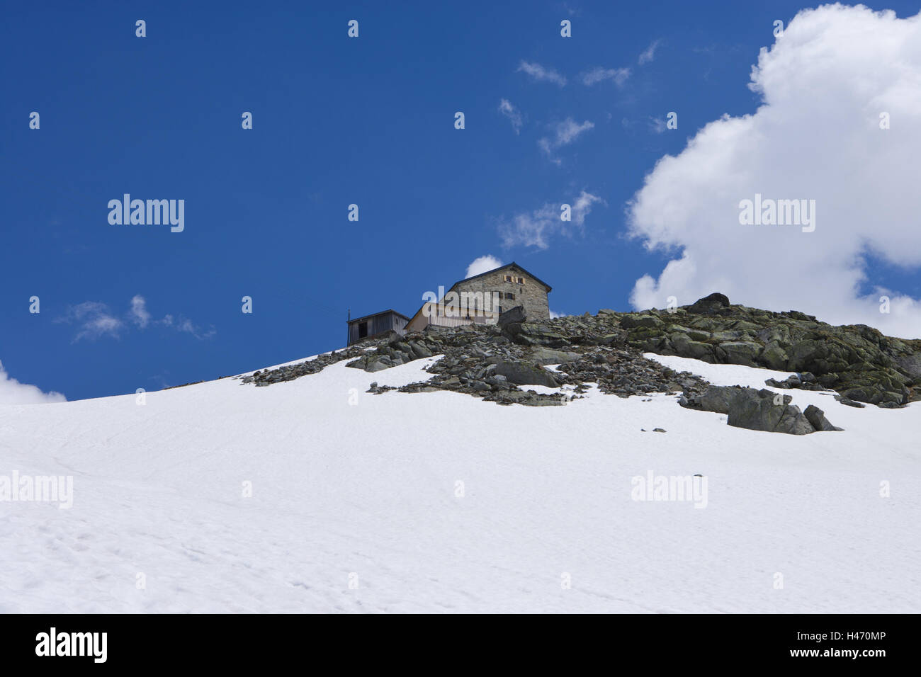 Brunswick hut, Pitztal, Tyrol, Imst, Austria Stock Photo - Alamy