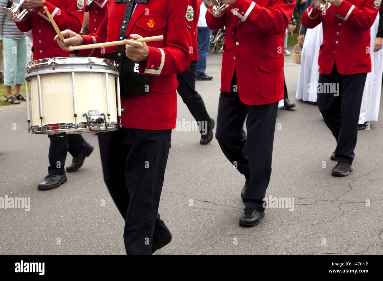 Band, march, public festival, detail Stock Photo - Alamy