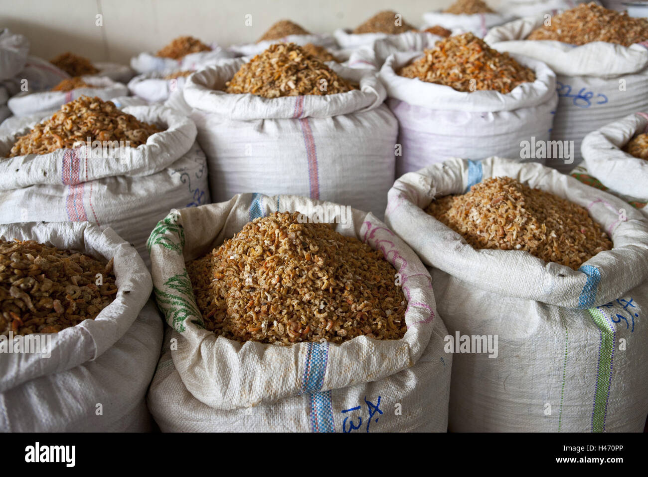 Myanmar dry fish market hi-res stock photography and images - Alamy