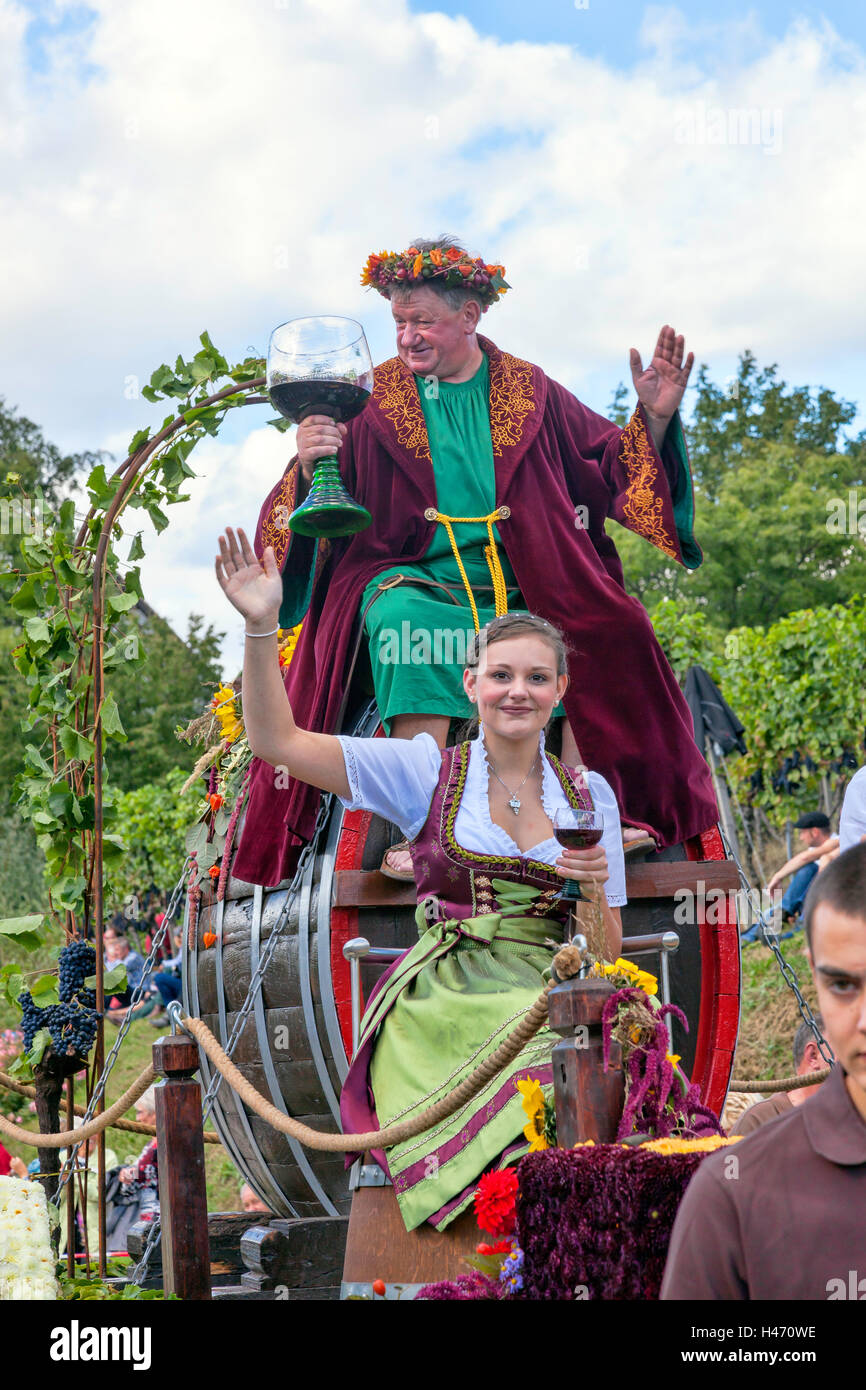 Thanksgiving wine harvest celebration and traditional costume parade ...
