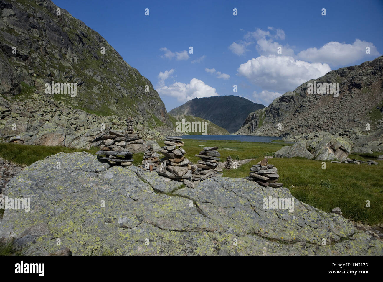 Switzerland, Graubuenden, upper alp pass, Sedrun, Disentis, Tomasee ...