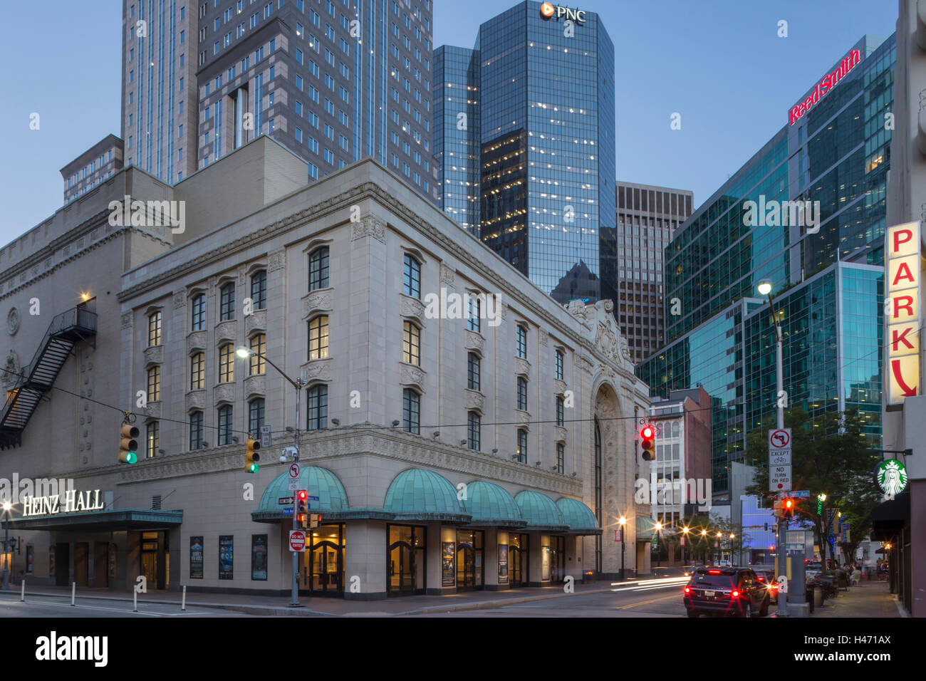 HEINZ HALL CULTURAL DISTRICT DOWNTOWN PITTSBURGH PENNSYLVANIA USA Stock ...