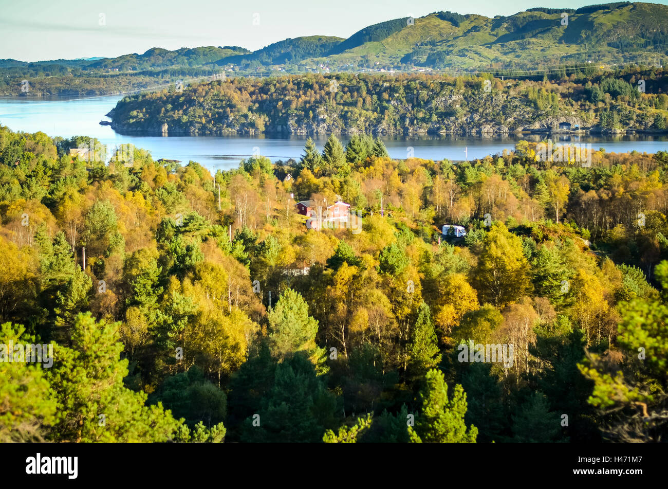 Light house autumn town sky mountains hi-res stock photography and ...