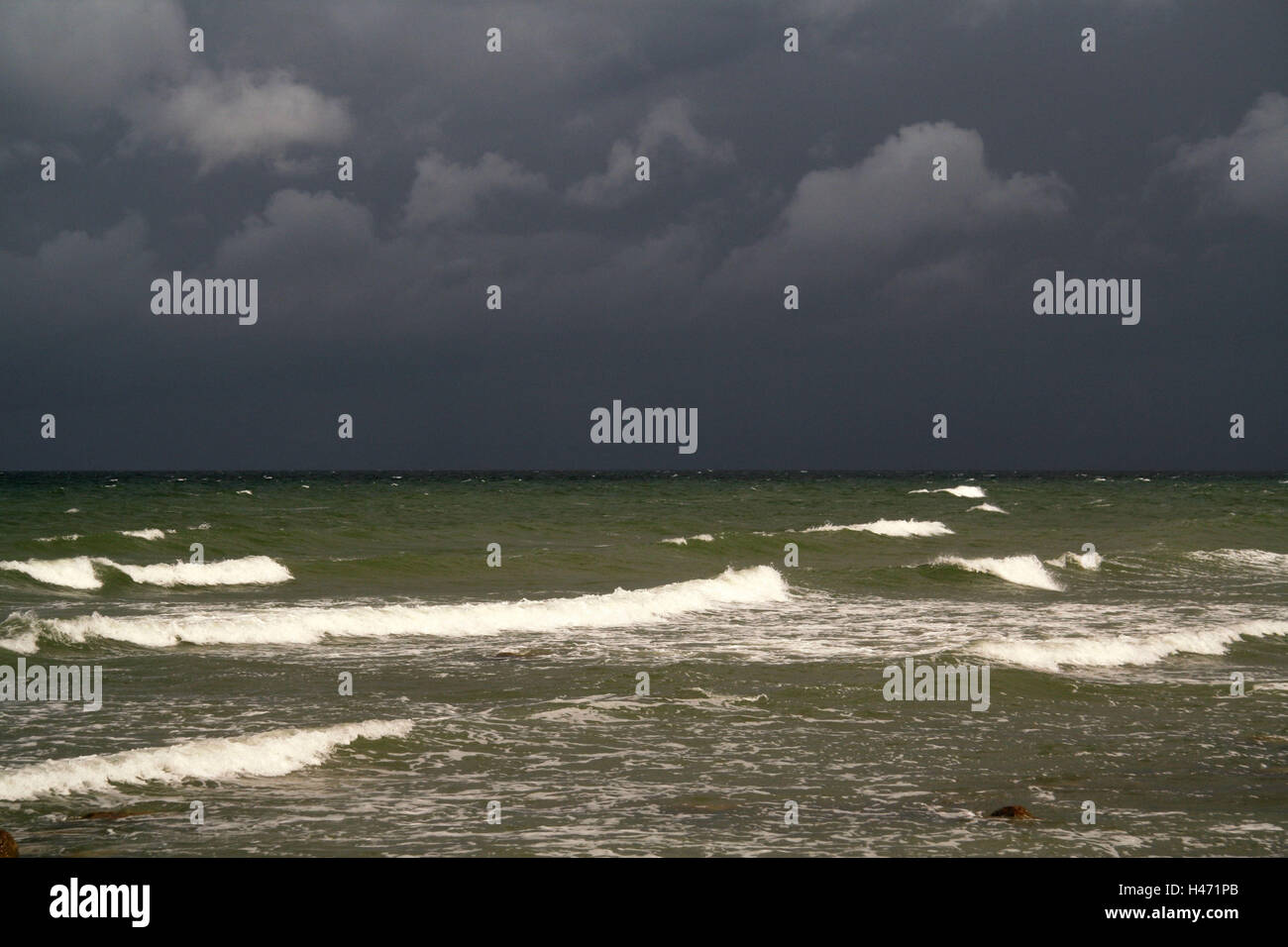 Stormy atmosphere on the Baltic Sea Stock Photo - Alamy