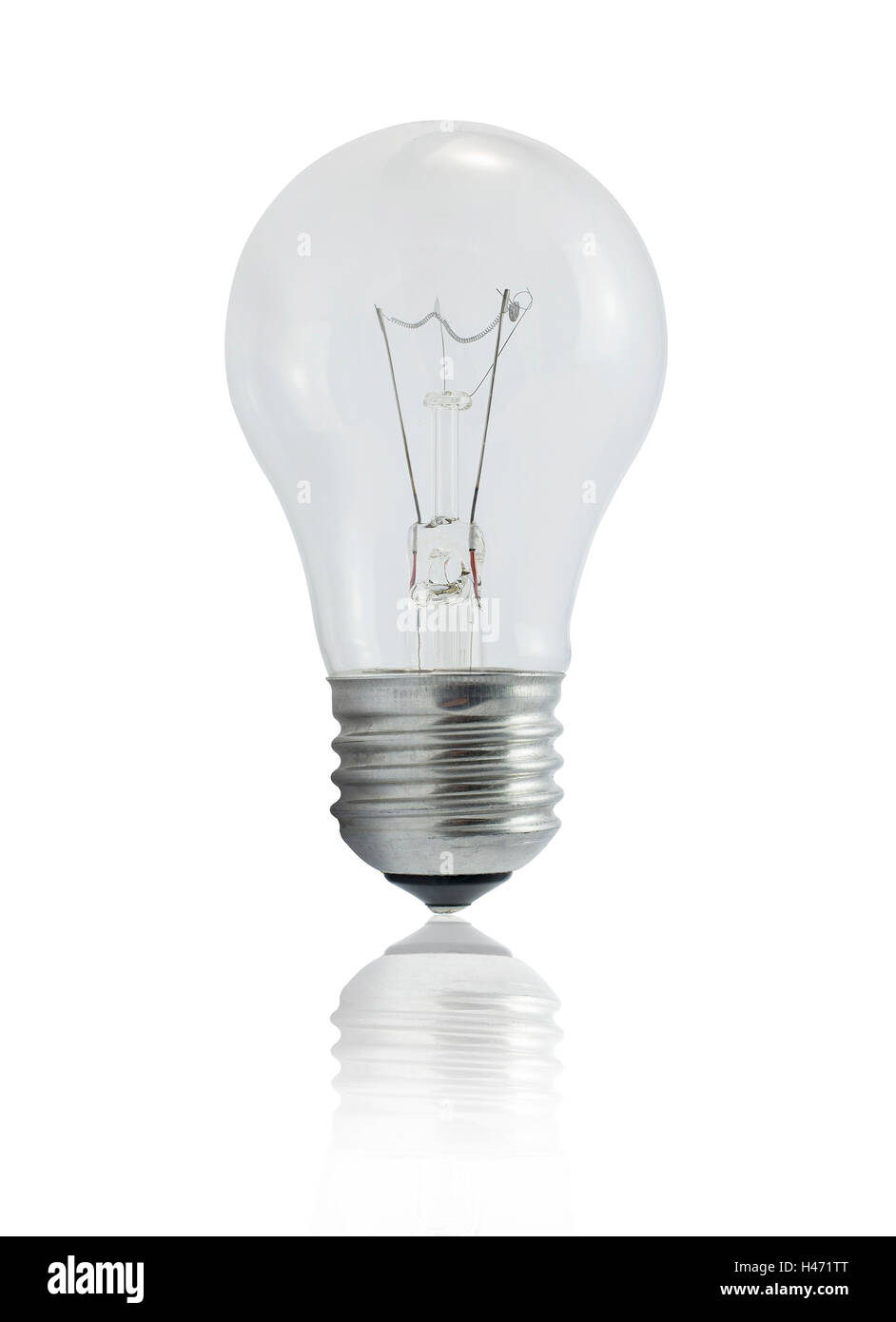 A tungsten light bulb with white background Stock Photo - Alamy