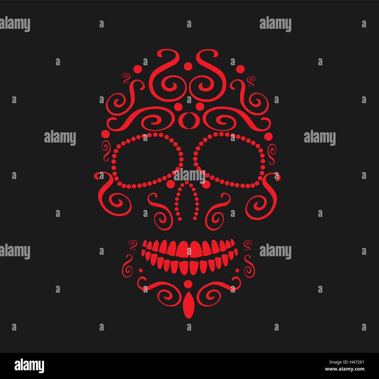 Skull details Stock Vector Images - Alamy