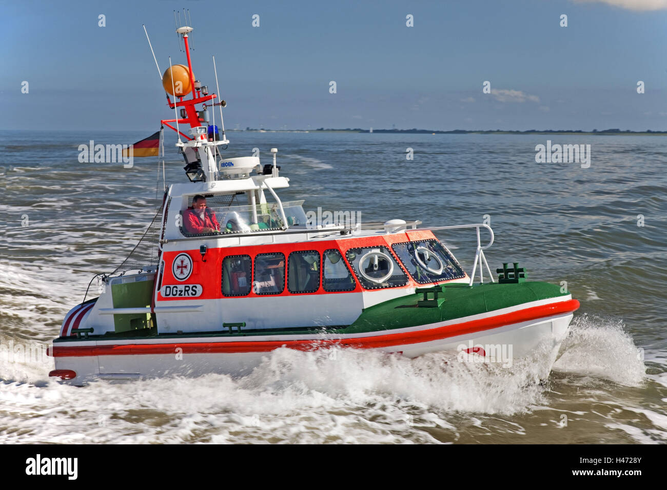 Germany, Wilhelmshaven, sea need lifeboat, 'OTTO BEHR' on Jade Bay ...