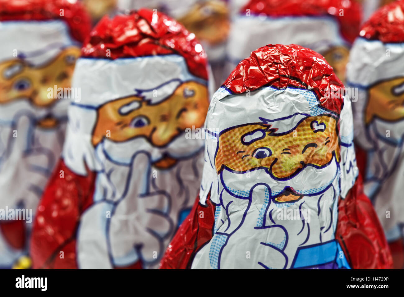 Chocolate Nicholases, many, detail Stock Photo - Alamy
