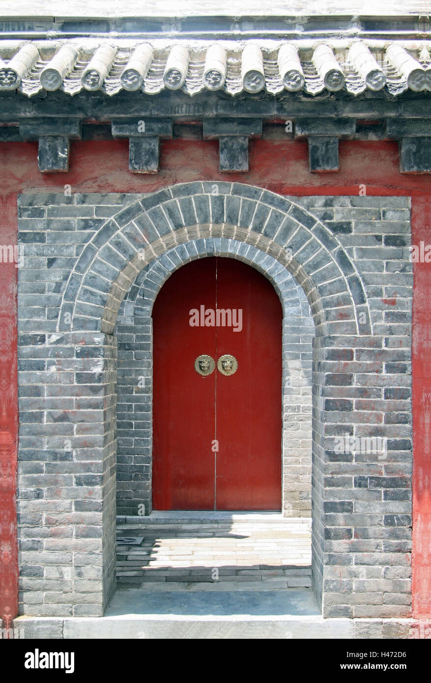 China, Shaolin Monastery, gate Stock Photo - Alamy