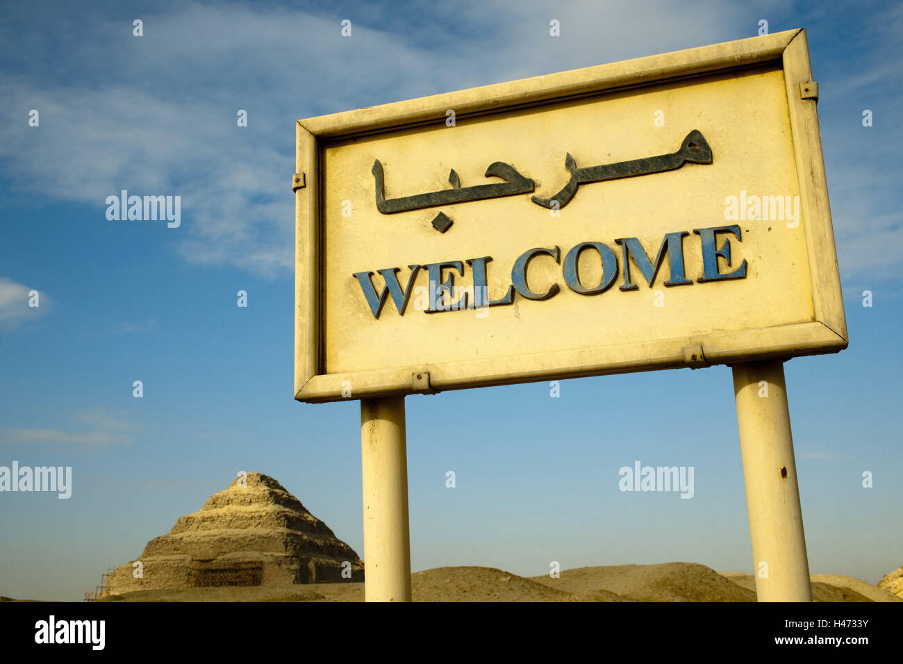 Welcome to egypt sign hi-res stock photography and images - Alamy
