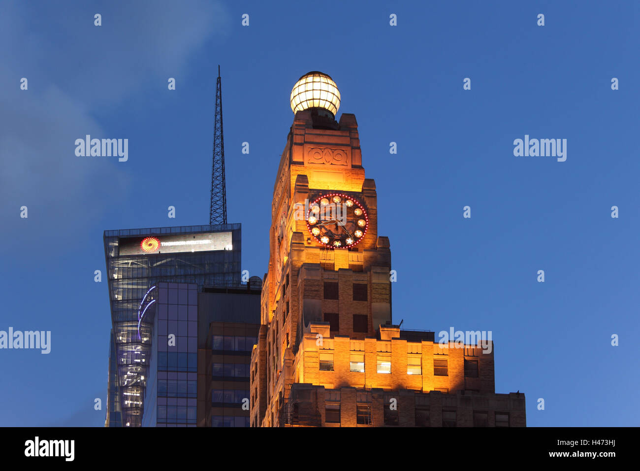 The USA, New York city, Manhattan, skyscraper, Times Square, Paramount ...