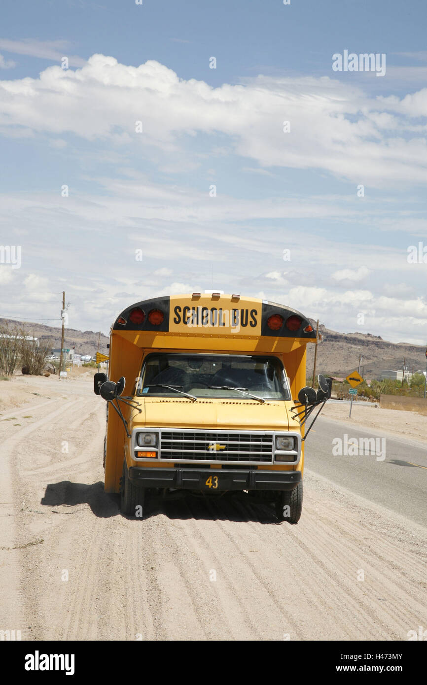 The USA, Arizona, school bus Stock Photo - Alamy