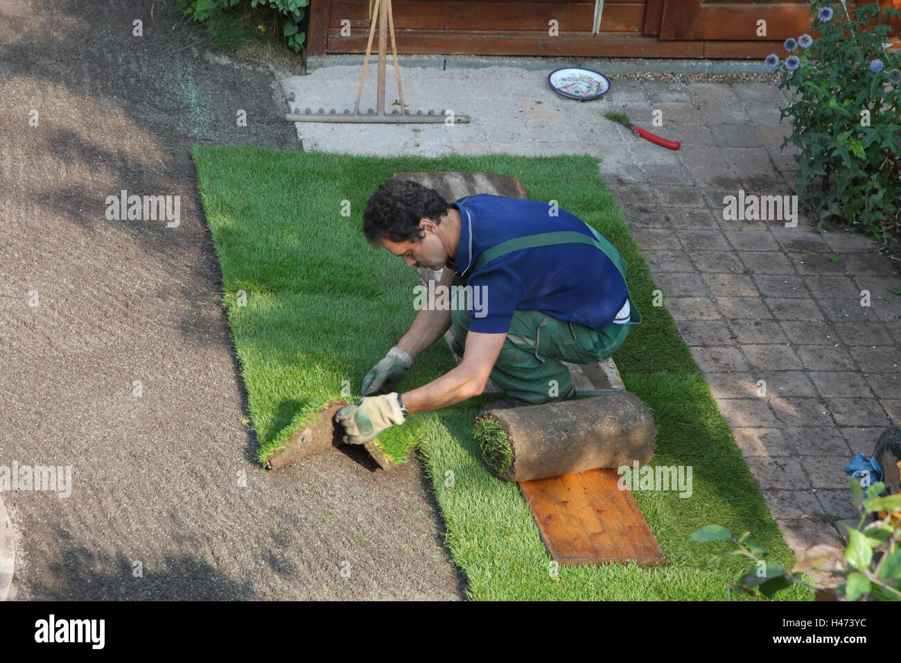 Turf rolling hi-res stock photography and images - Alamy