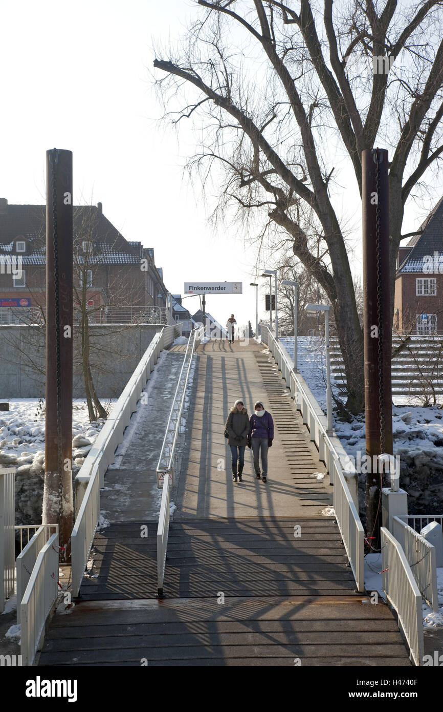 Hamburg Finkenwerder, Elbufer, winter Stock Photo - Alamy