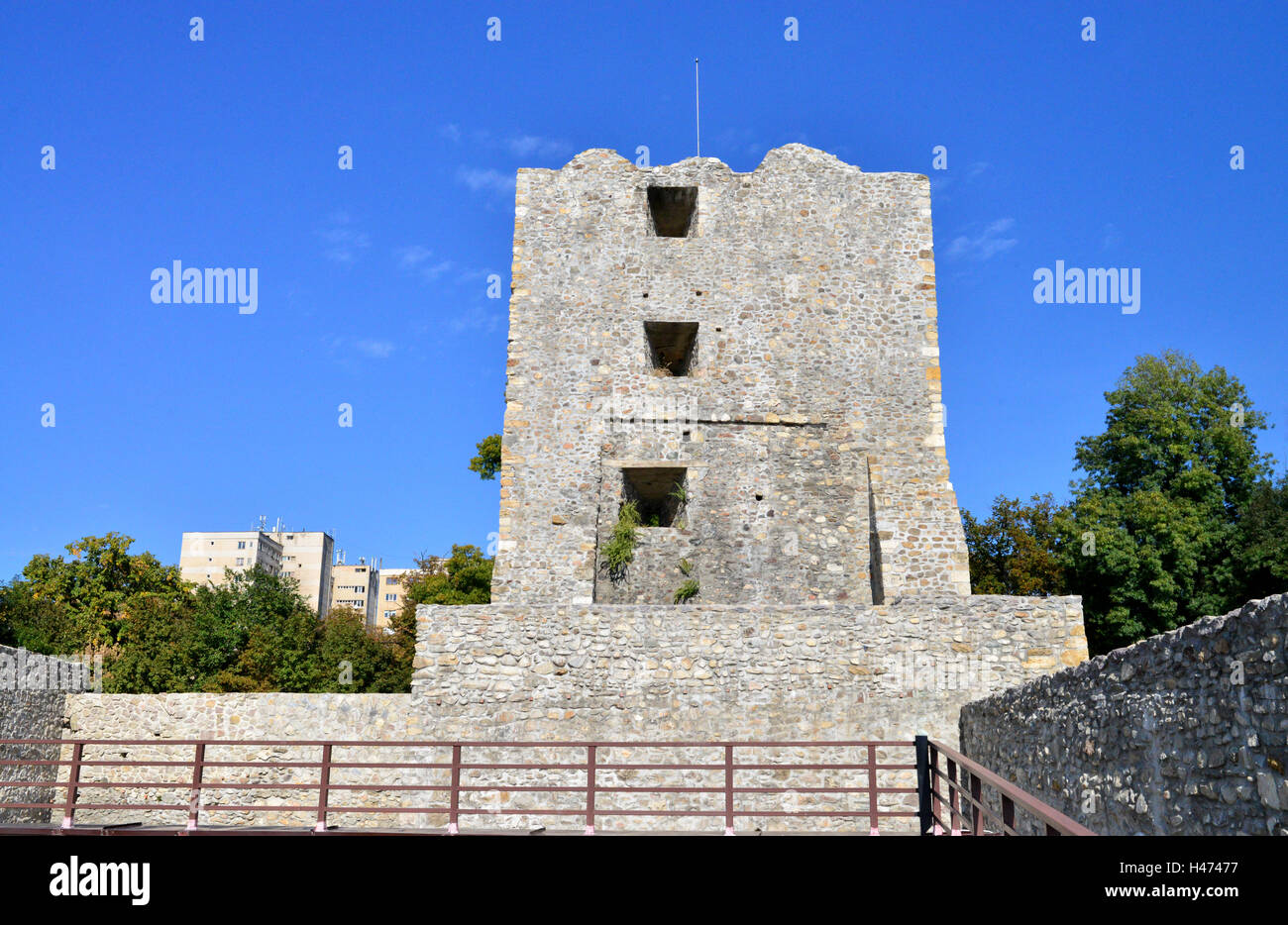 drobeta turnu severin city romania medieval fortress landmark Stock ...