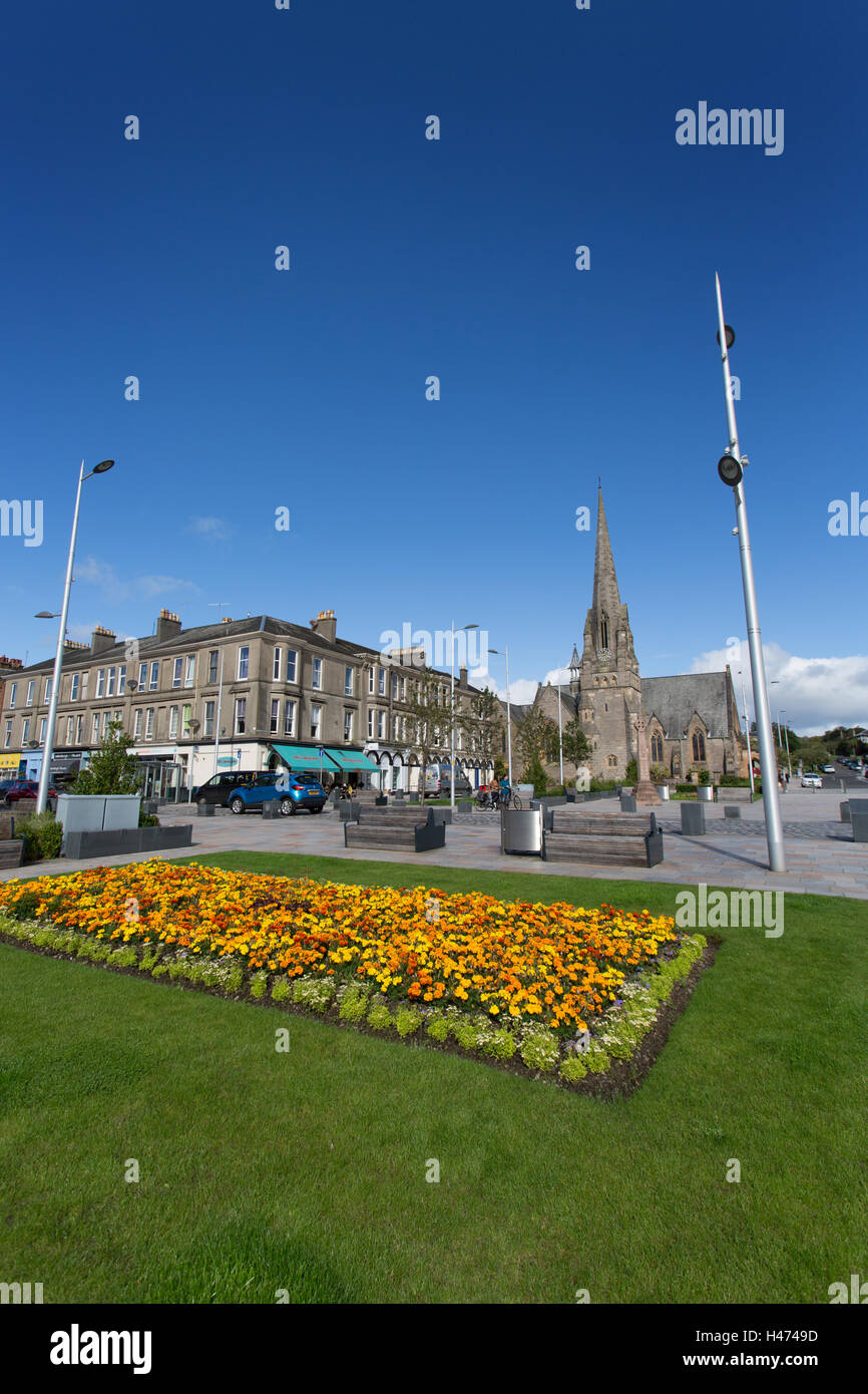Town of Helensburgh, Scotland. Picturesque colourful view of ...