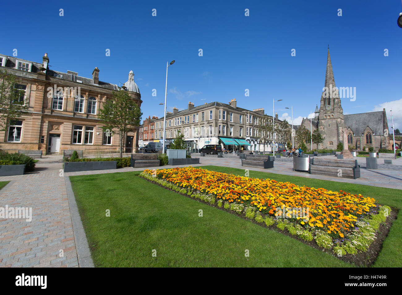 Town of Helensburgh, Scotland. Picturesque colourful view of ...