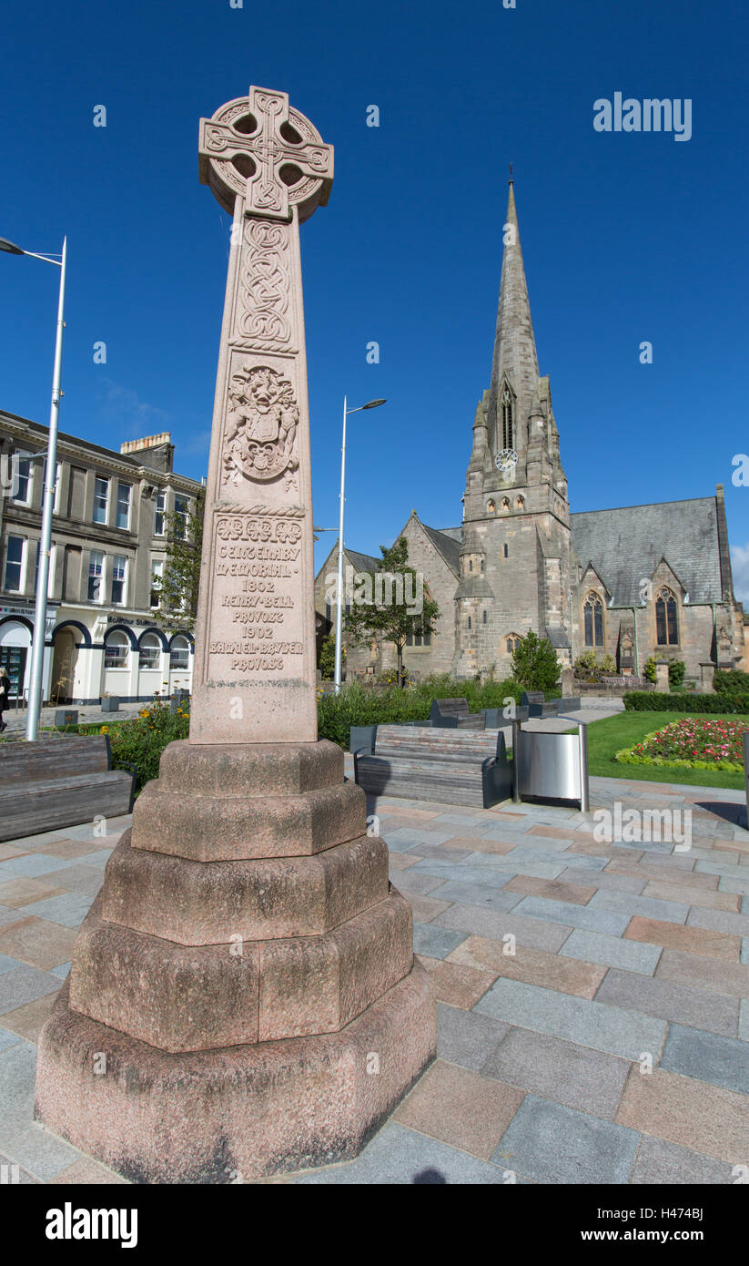 Town of Helensburgh, Scotland. Picturesque view of the Burgh Centenary ...