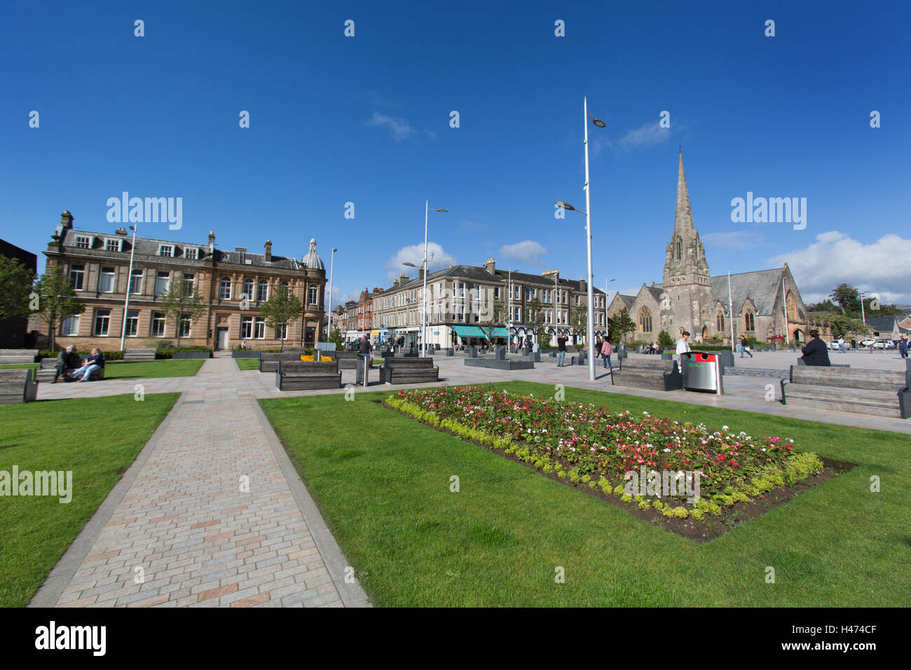 Town of Helensburgh, Scotland. Picturesque colourful view of ...