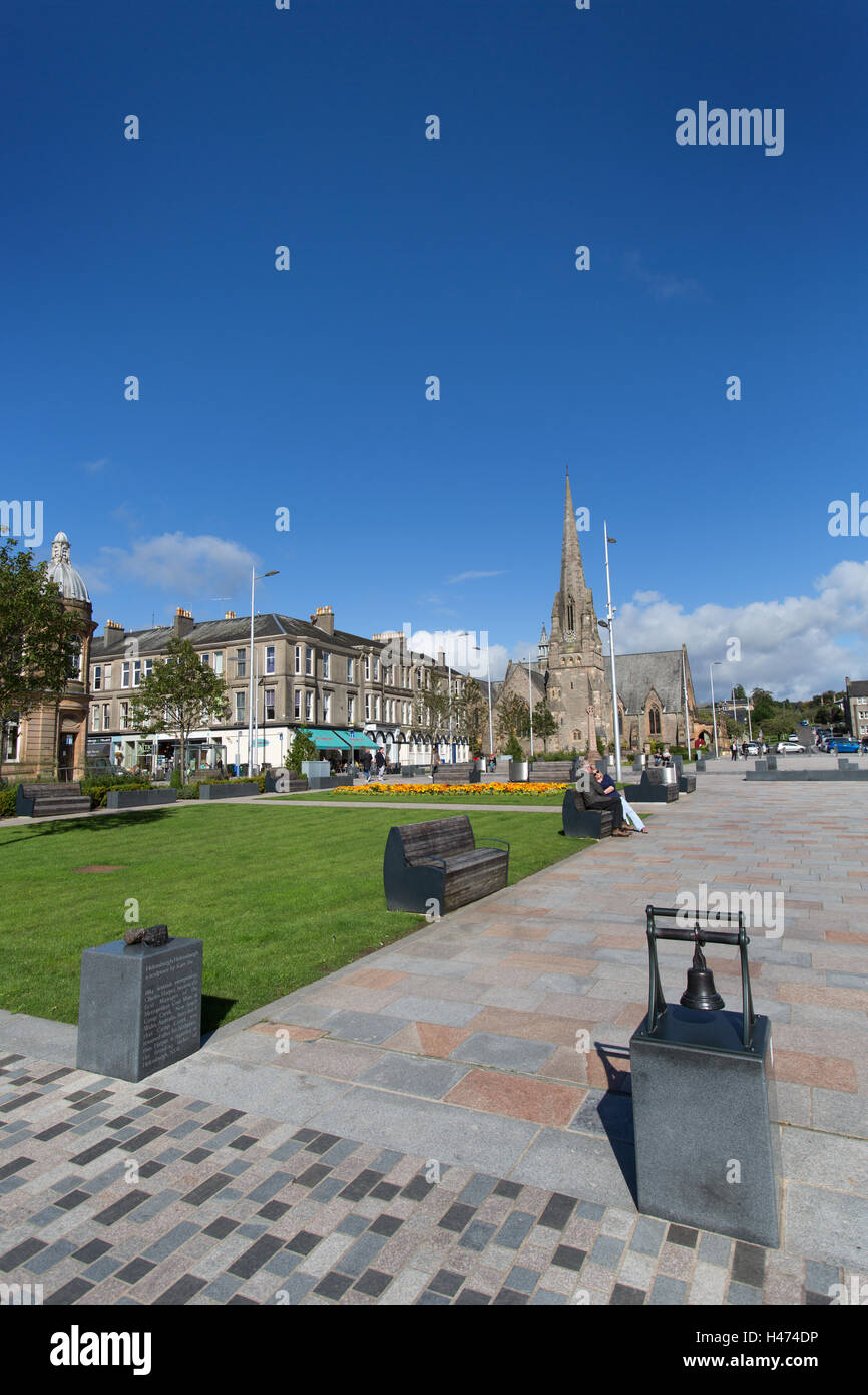 Town of Helensburgh, Scotland. Picturesque colourful view of ...