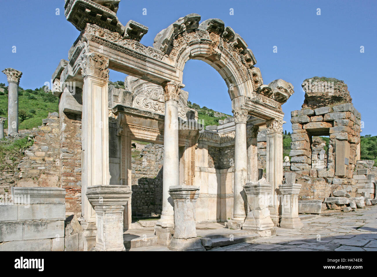 Turkey, Ephesus, Hadrian temple, Hadrian, Hadriantempel, ruin, Asia ...