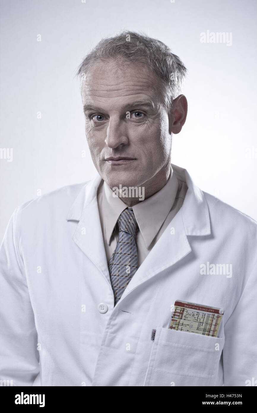 Doctor with smock and tie hi-res stock photography and images - Alamy