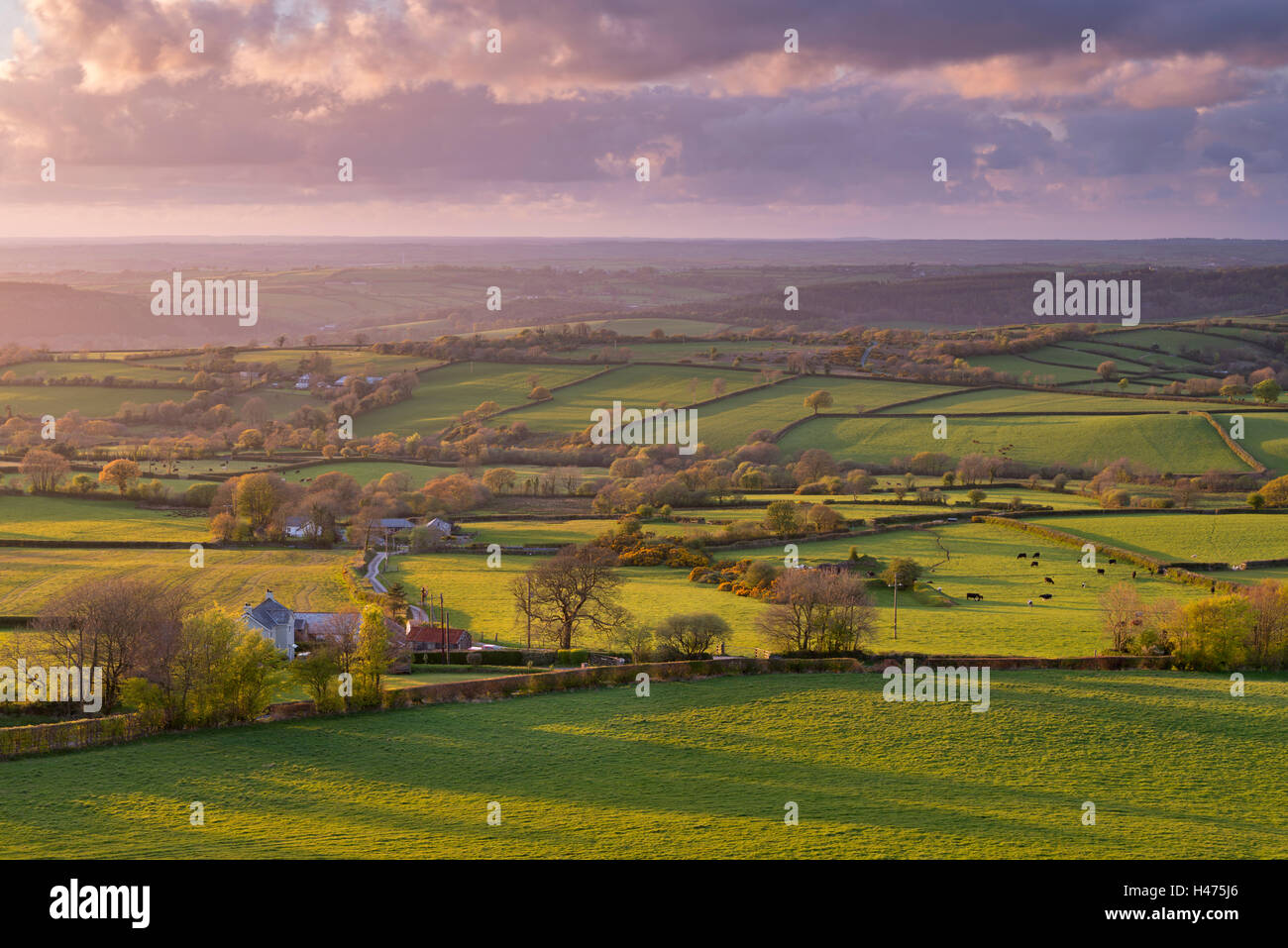 English countryside sunset hi-res stock photography and images - Alamy