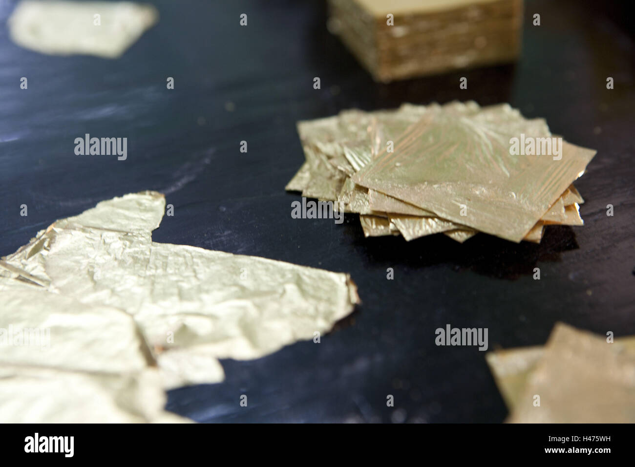 Myanmar, gold leaf Stock Photo - Alamy