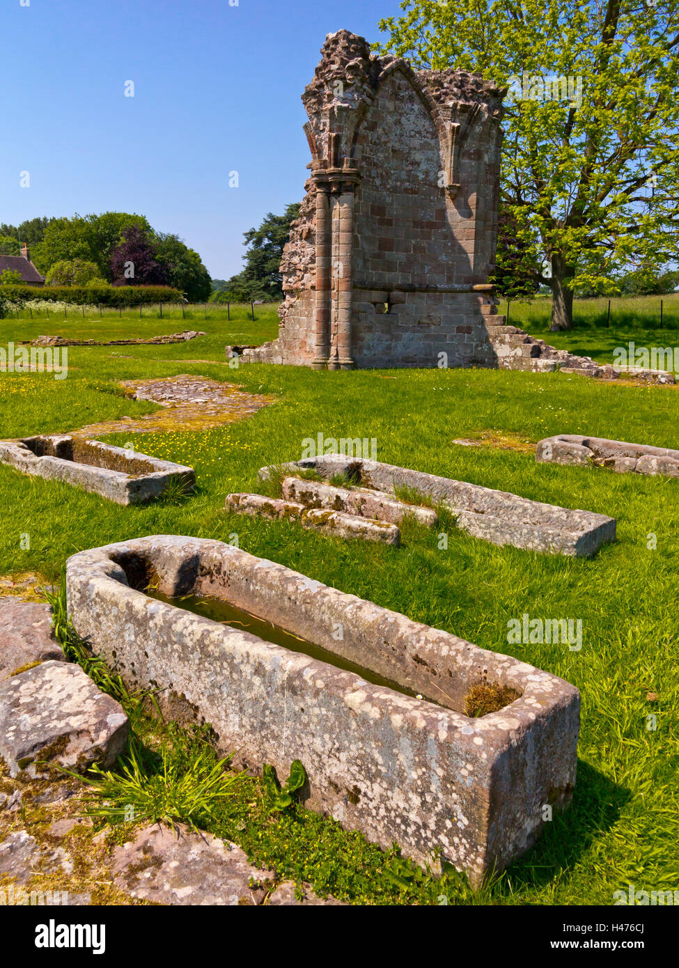 Ruins of Croxden Abbey Staffordshire England UK Cistercian Monastery ...