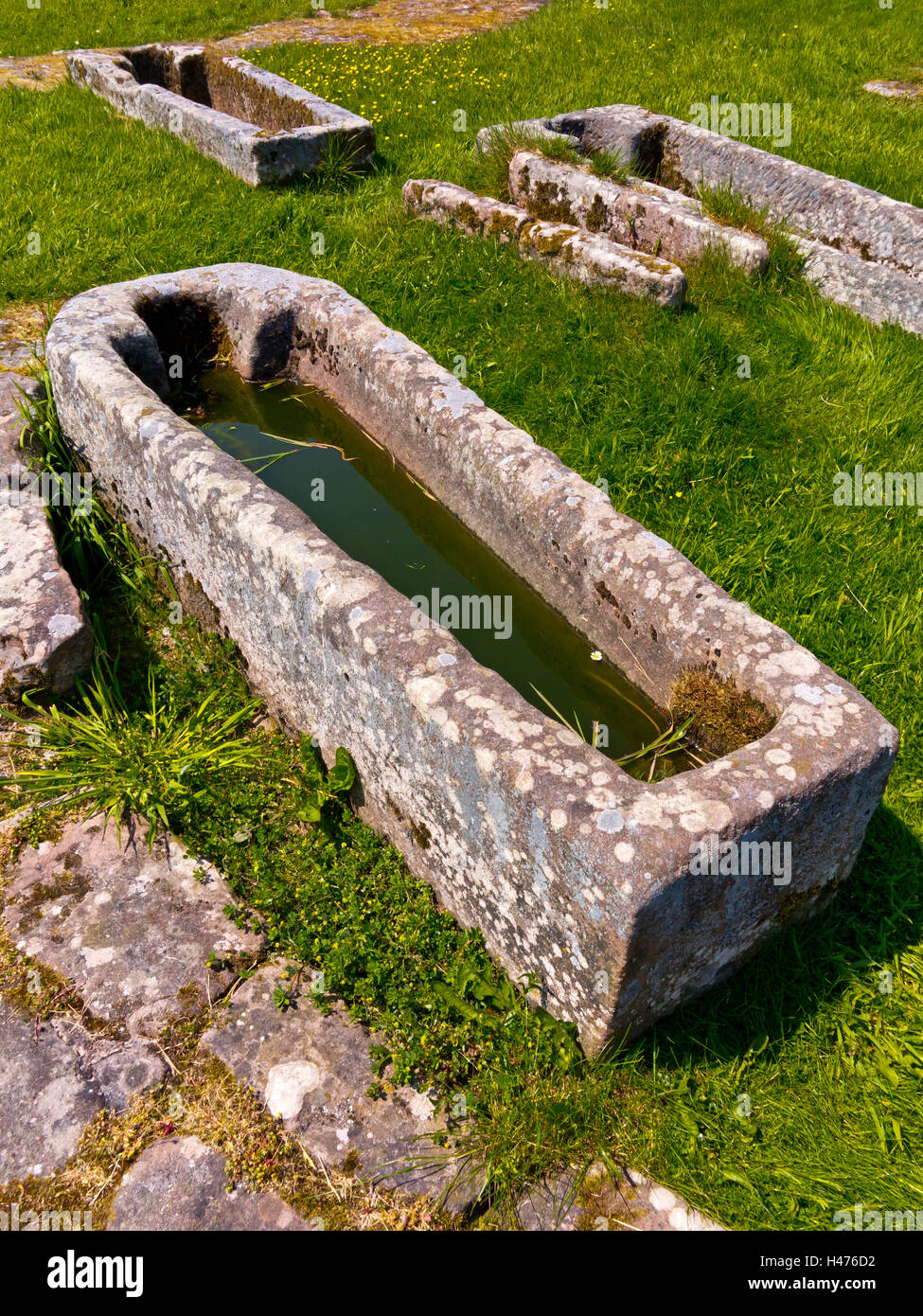 Graves at Croxden Abbey Staffordshire England UK Cistercian Monastery ...