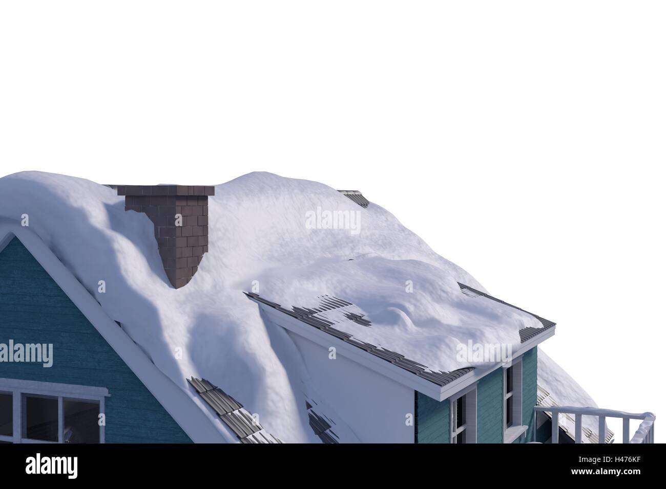 Shed Roof Snow Slide