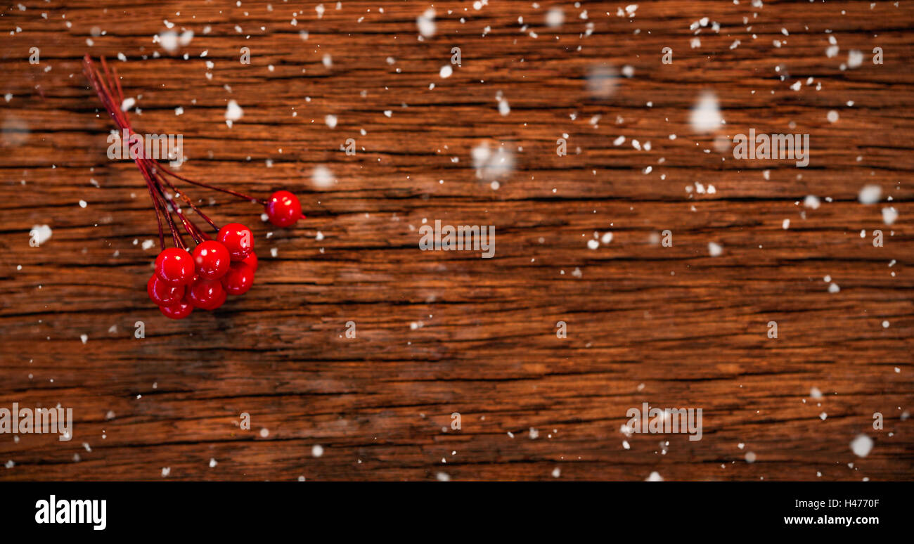 Composite image of snow falling Stock Photo - Alamy