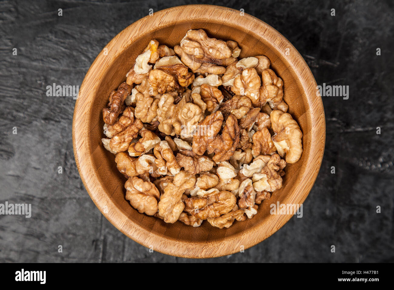 Walnuts top view Stock Photo - Alamy