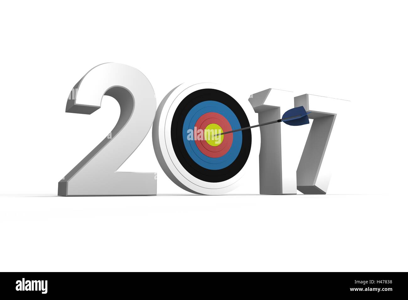 Number with sports target Stock Photo - Alamy