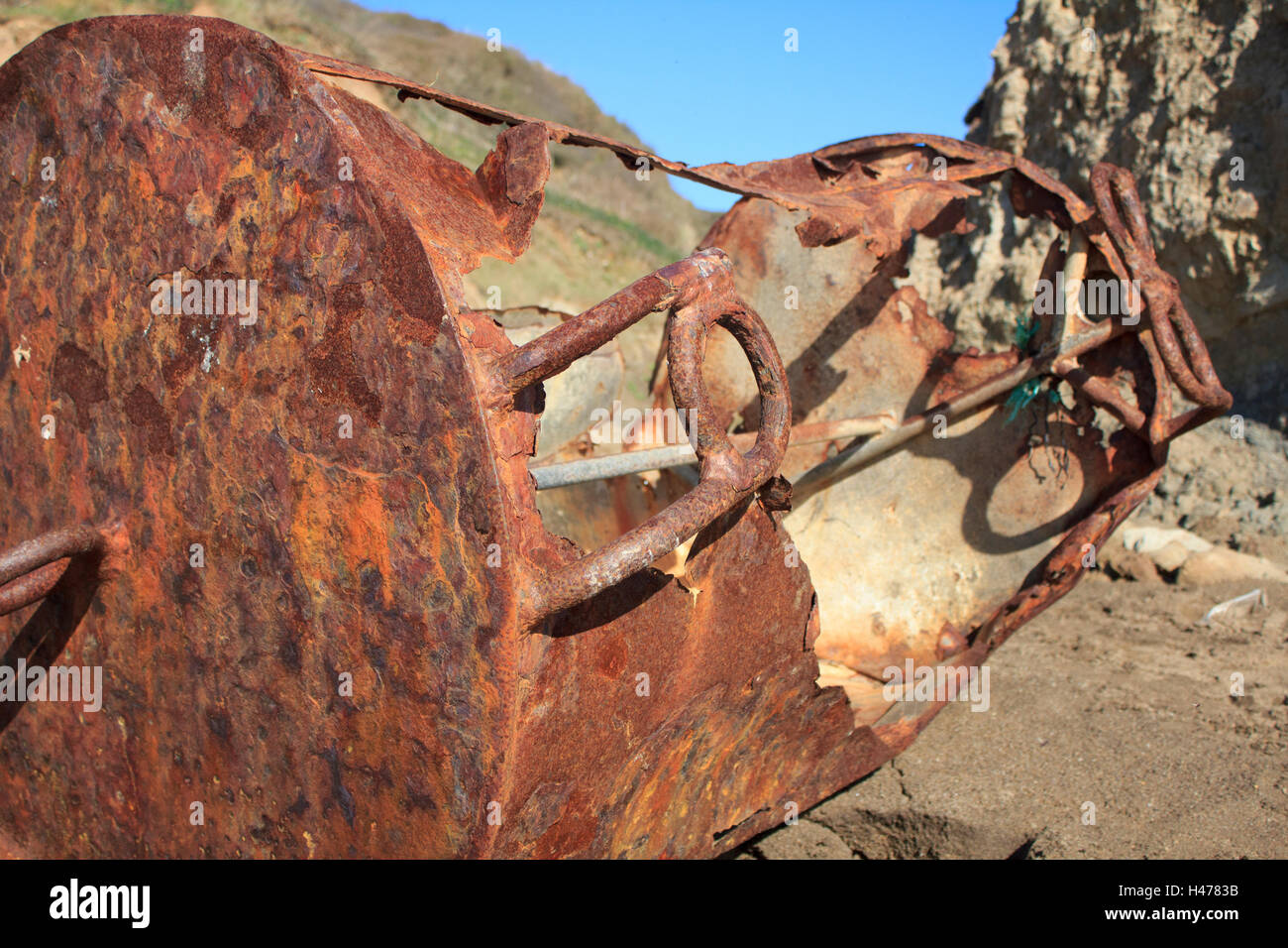 Toxic waste barrel sea hi-res stock photography and images - Alamy