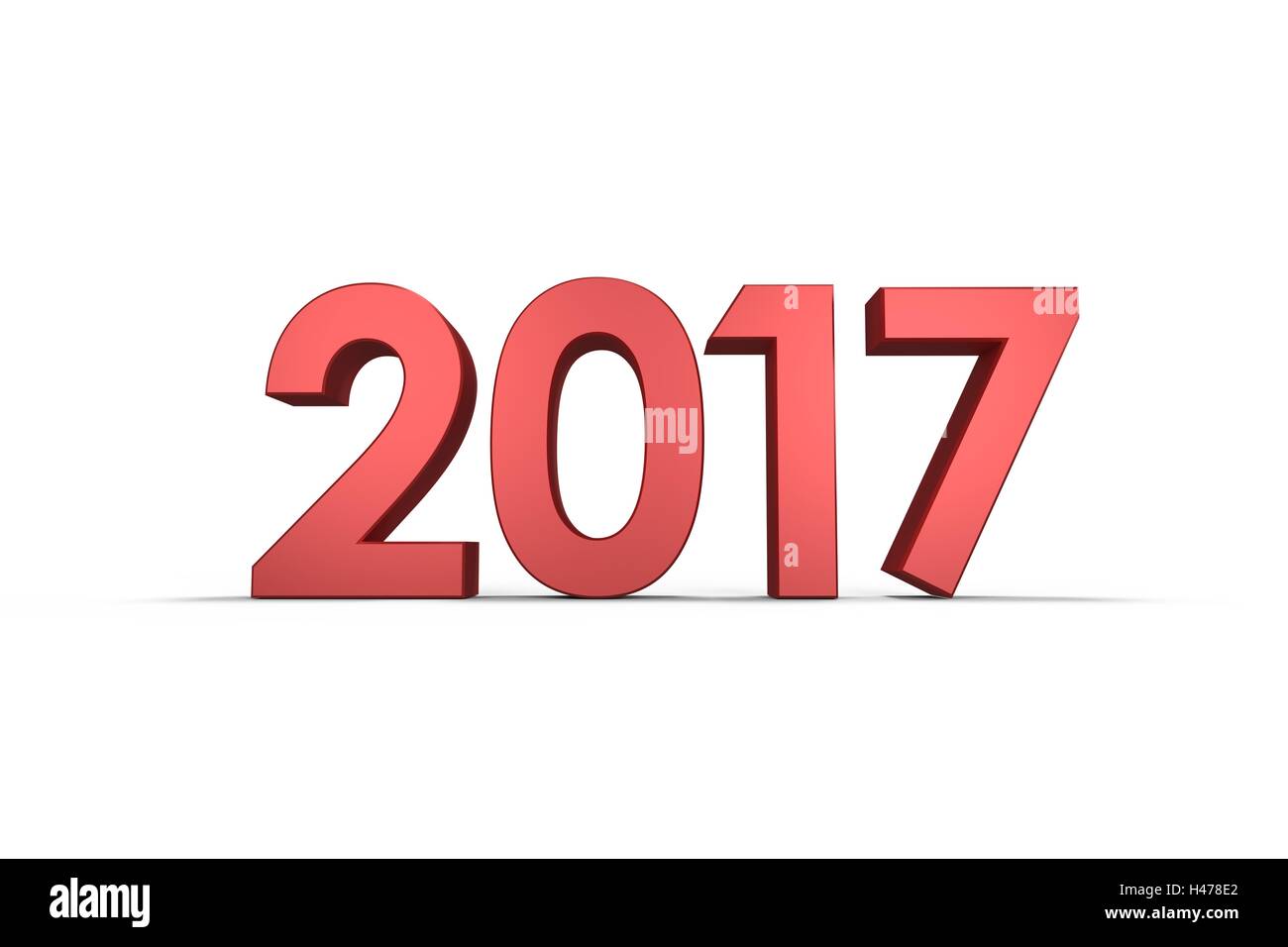 Red number in white Cut Out Stock Images & Pictures - Alamy