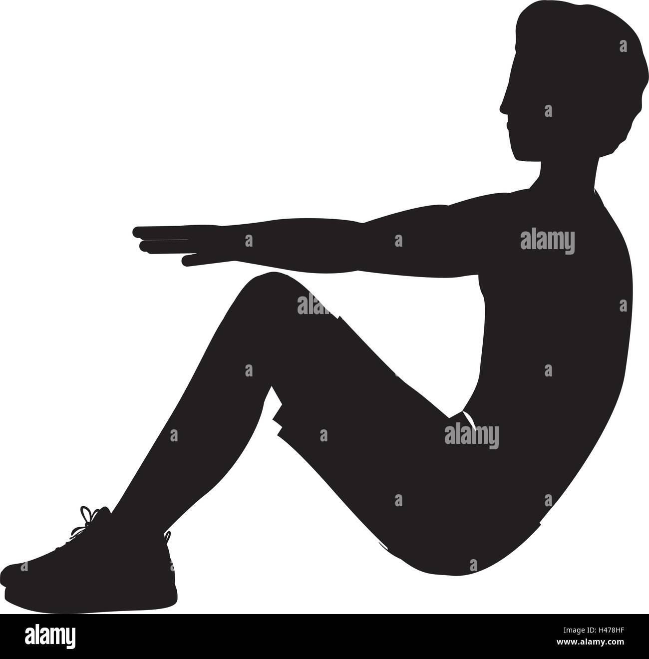 Muscular young man legs Stock Vector Images - Alamy