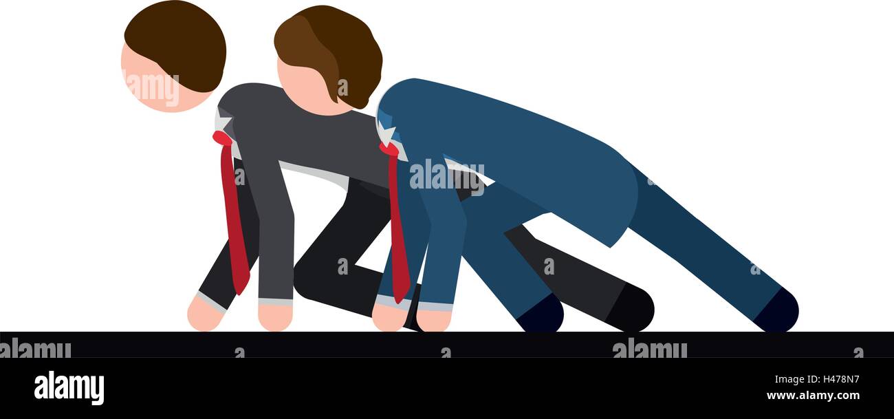 two men formal suit race Stock Vector Image & Art - Alamy