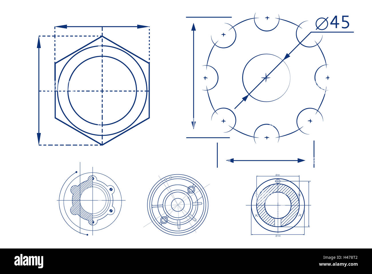 Blueprint Cut Out Stock Images & Pictures - Alamy