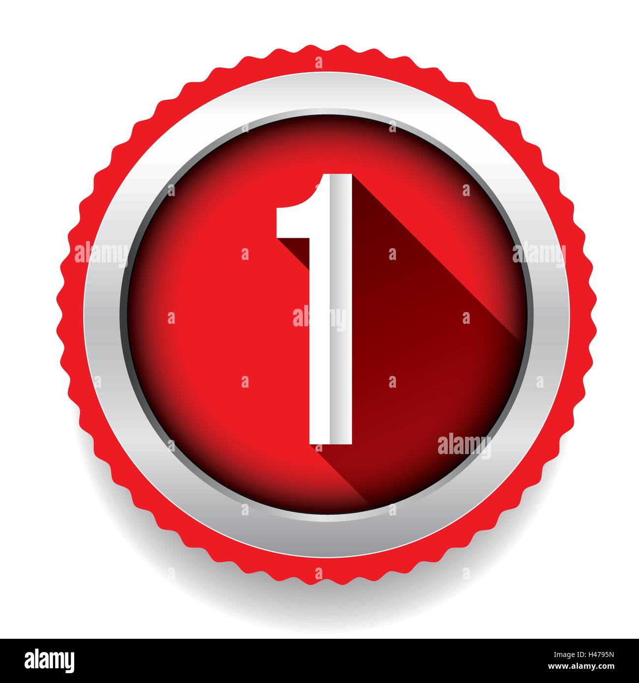 Number One badge vector Stock Vector Image & Art - Alamy