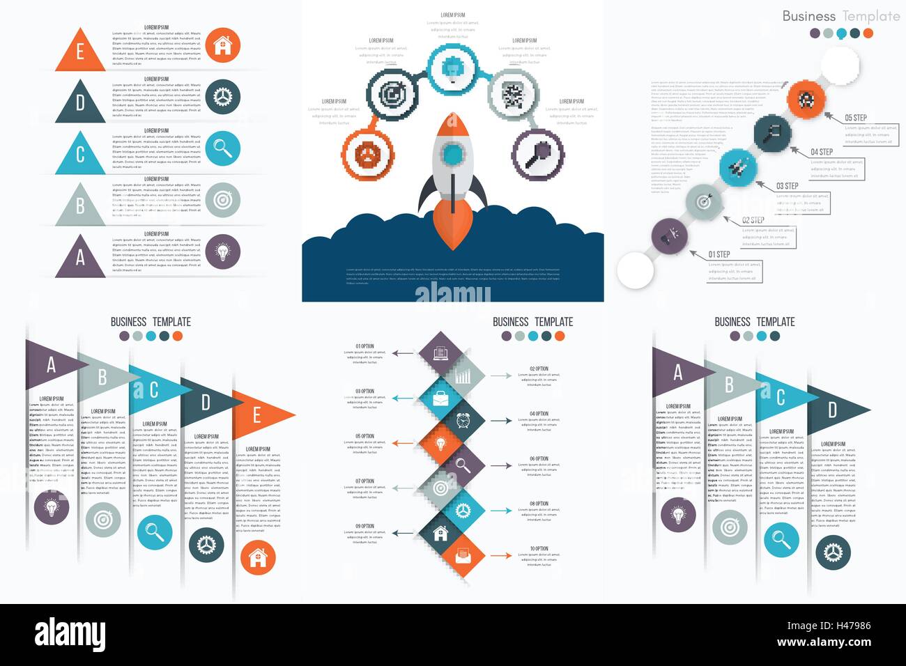 Set with infographics Stock Vector Image & Art - Alamy