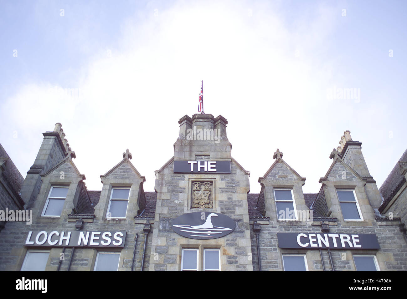 Scotland, Inverness, hole Ness Center, outside, heaven, facade, logo ...