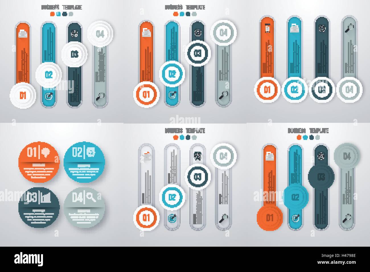 Set with infographics Stock Vector Image & Art - Alamy