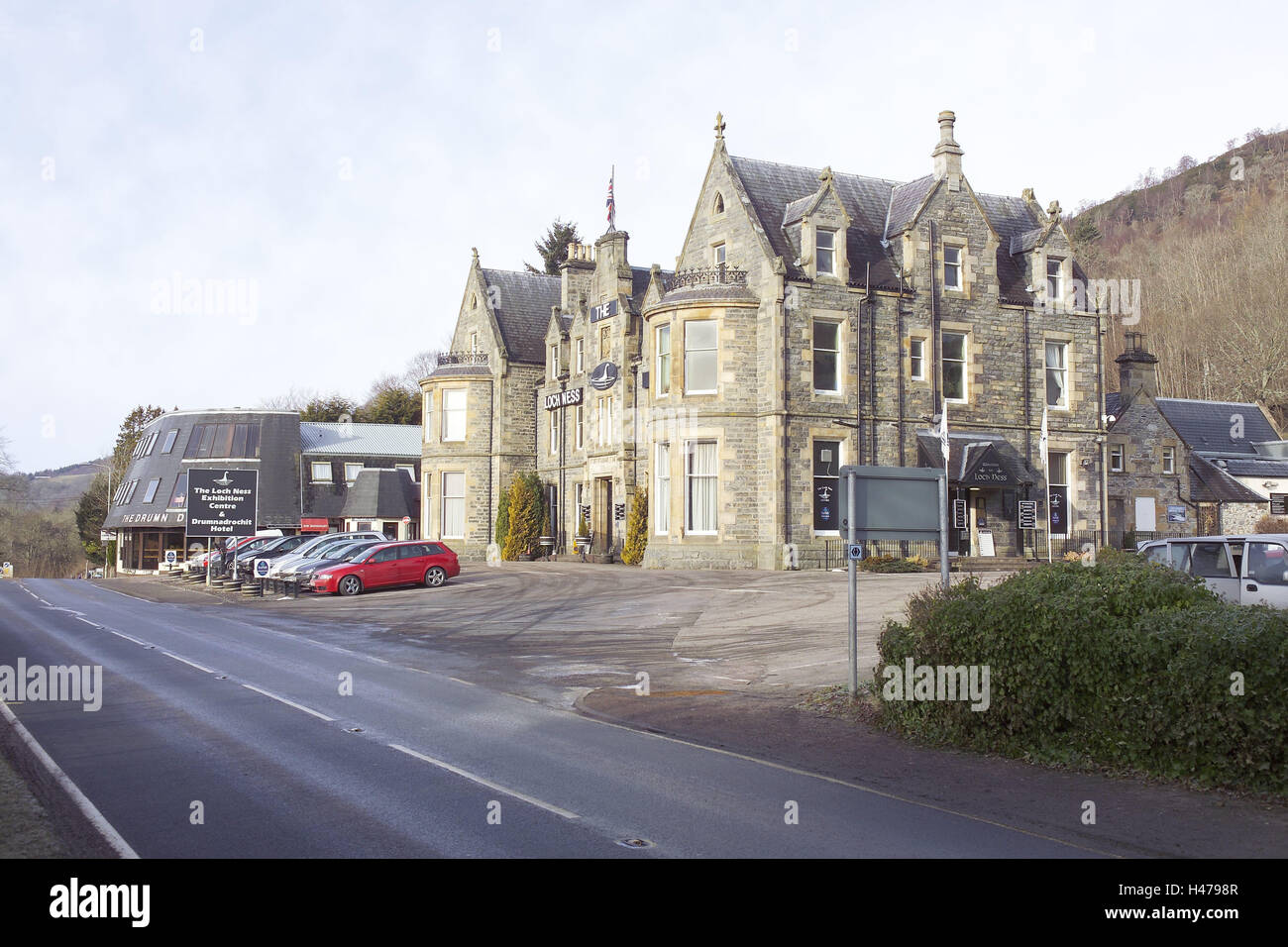 Scotland, Inverness, hole Ness Center, outside, heaven, facade, logo ...