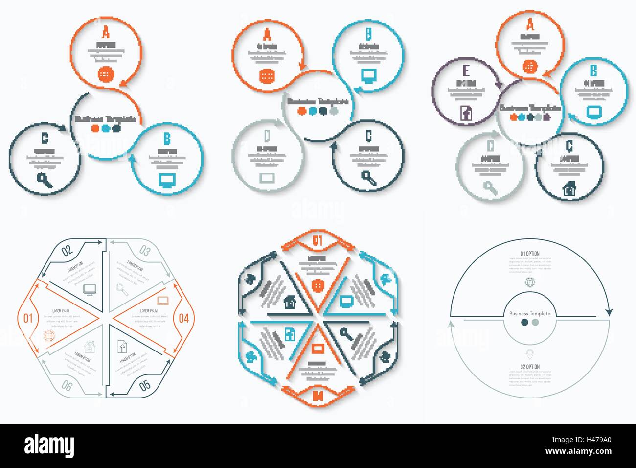 Set with infographics Stock Vector Image & Art - Alamy