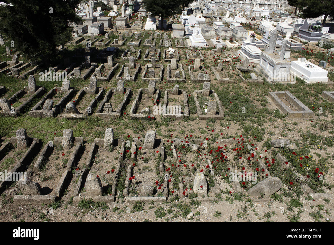 Greece, Rhodes, cemetery Stock Photo - Alamy